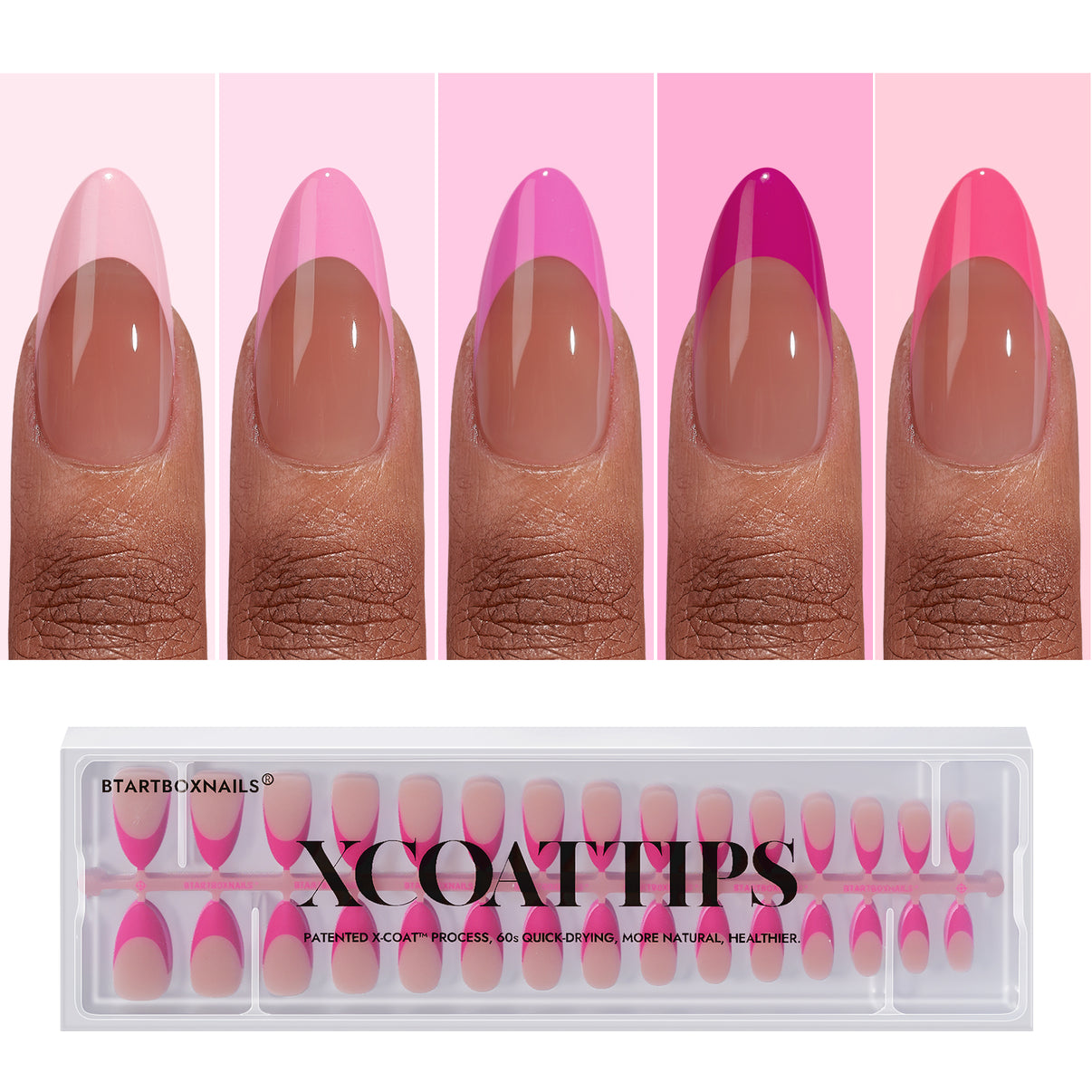 Golden Fizz Almond Press On Nails – BTArtbox Nails