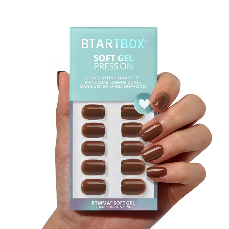 Bold Brew Square Press On Nails – BTArtbox Nails