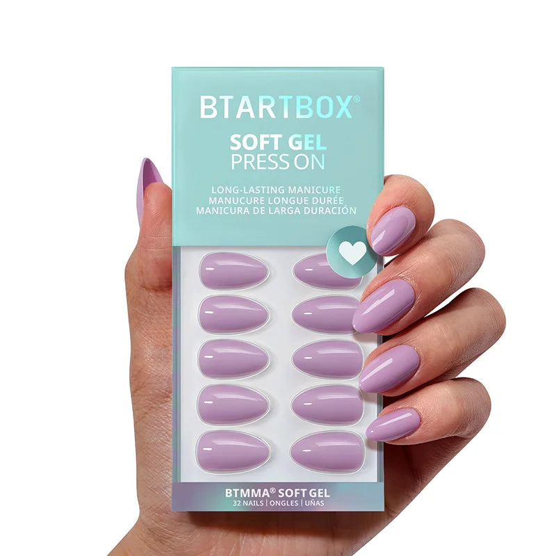 Orchid Dew Almond Press On Nails – BTArtbox Nails