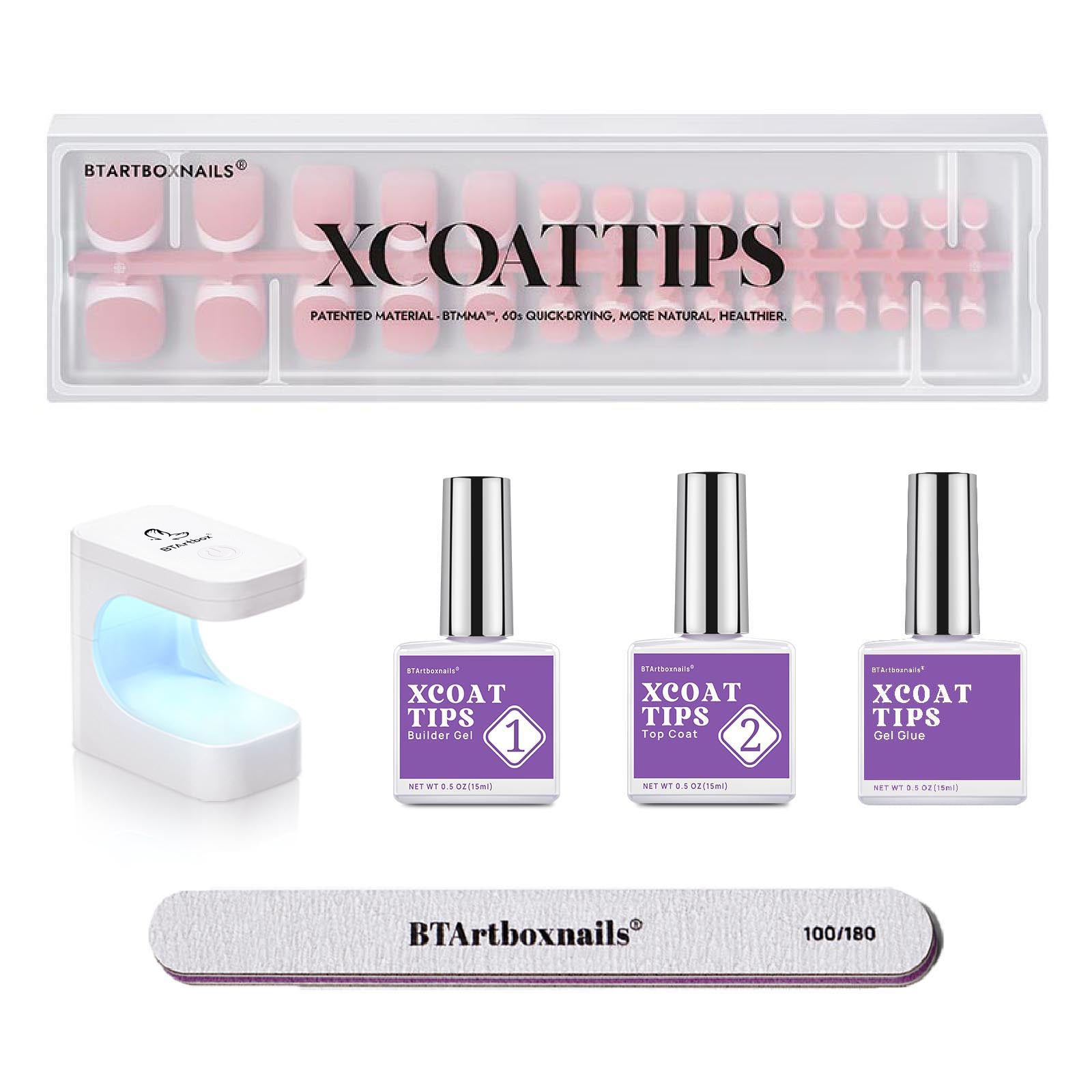 Toe Nail French Tips | Customizable XCOATTIPS® Kit – BTArtbox Nails